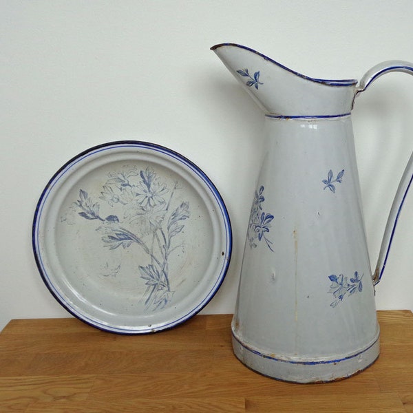 Enamel Pitcher - Etsy