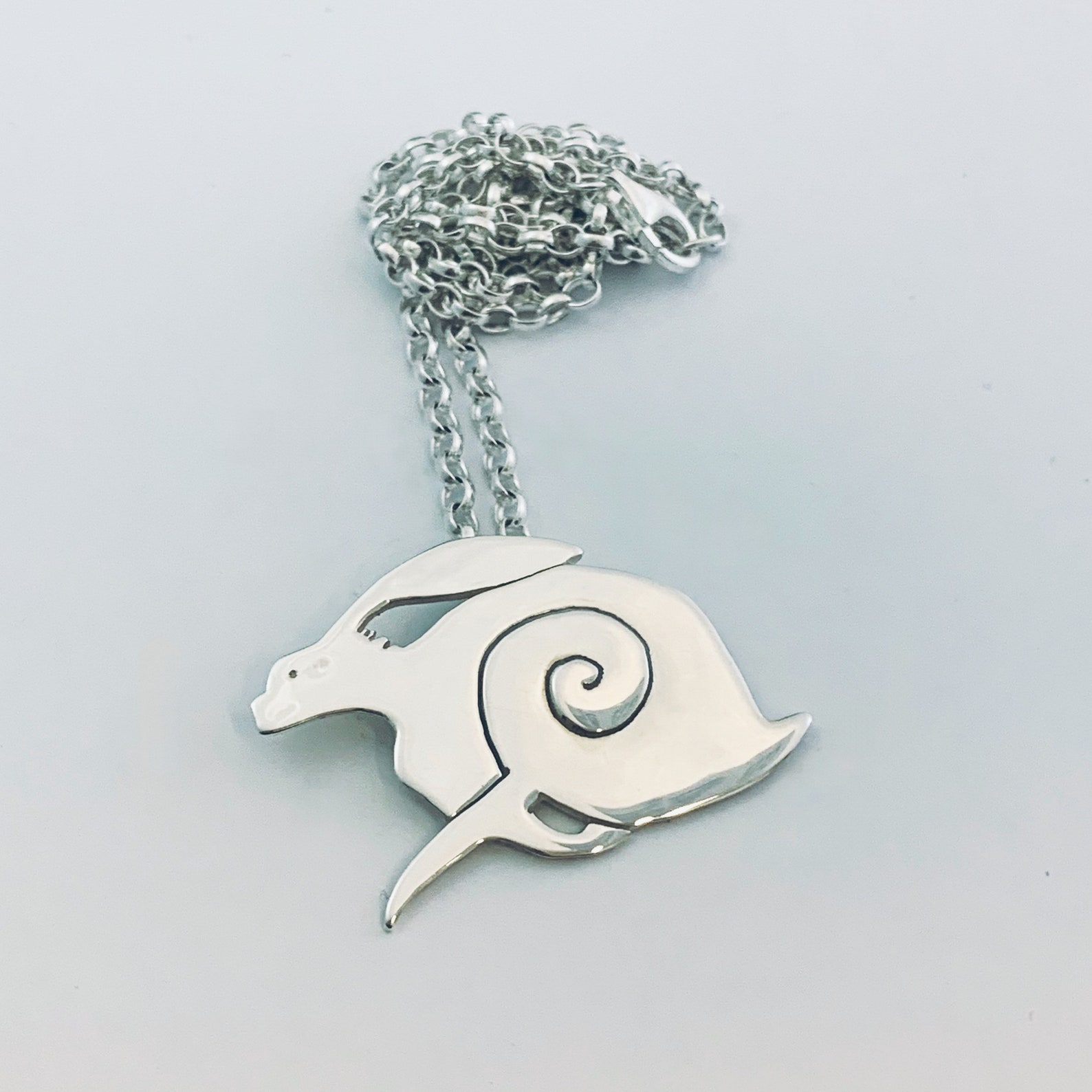 Celtic Hare Pendant - Etsy