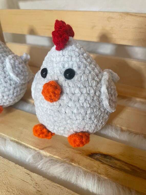 Toys & Games Stuffed Animals & Plushies Plush farm chicken amigurumi ...