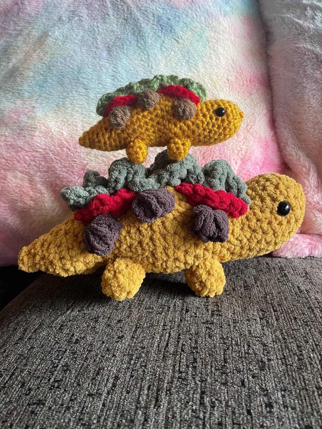 Tacosaurus MINI Low Sew Amigurumi Crochet Pattern, Tacosaurus, Low Sew ...