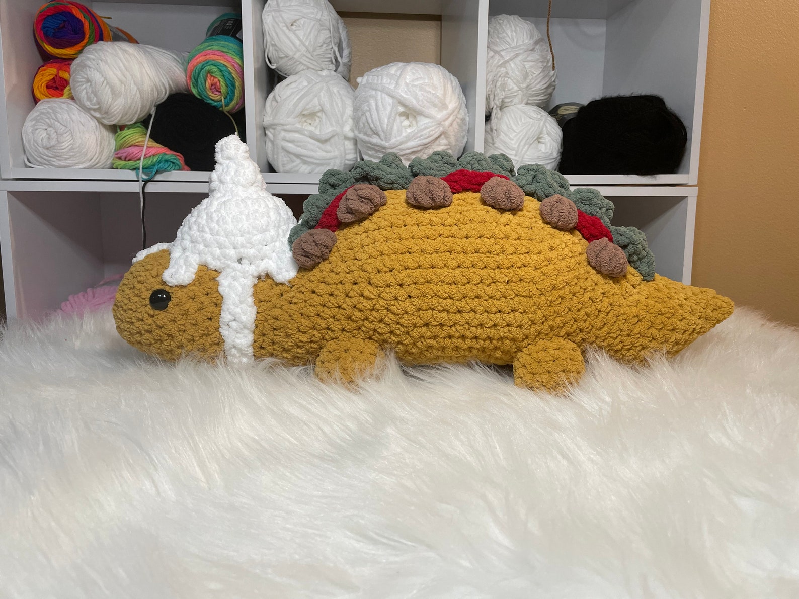 Tacosaurus Crochet Pattern, Taco Stegosaurus Crochet Stuffed Animal ...