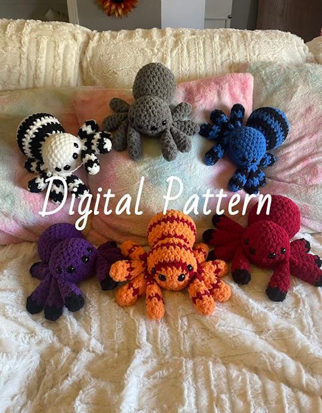 No Sew Spider Crochet Pattern, Beginner Friendly Spider Amigurumi ...