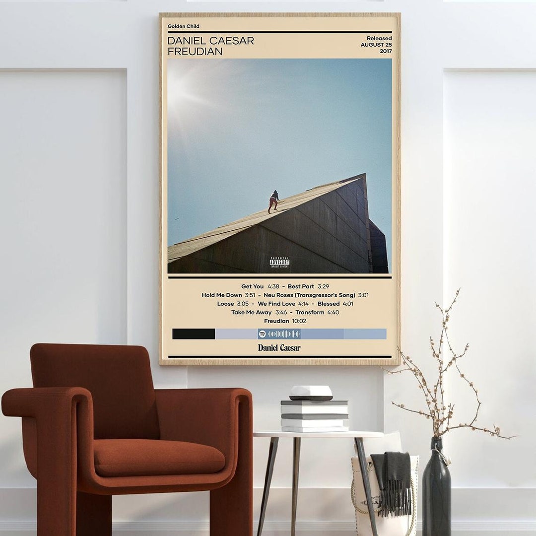 Freudian Album Poster, Daniel Caesar Music Poster, Daniel Caesar Merch ...