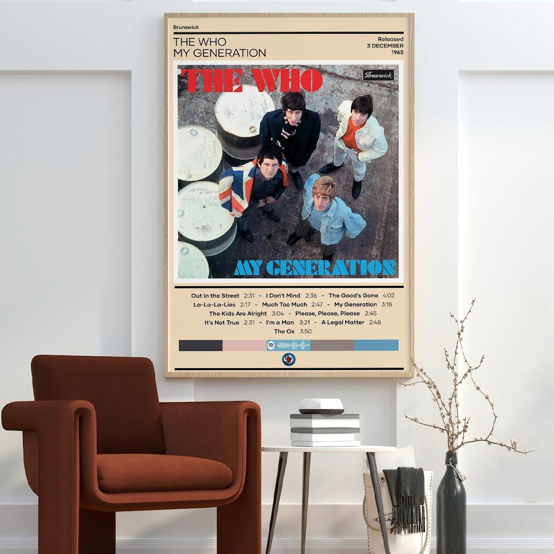 My Generation Album Poster, the Who Music Poster, the Who Music Gifts ...