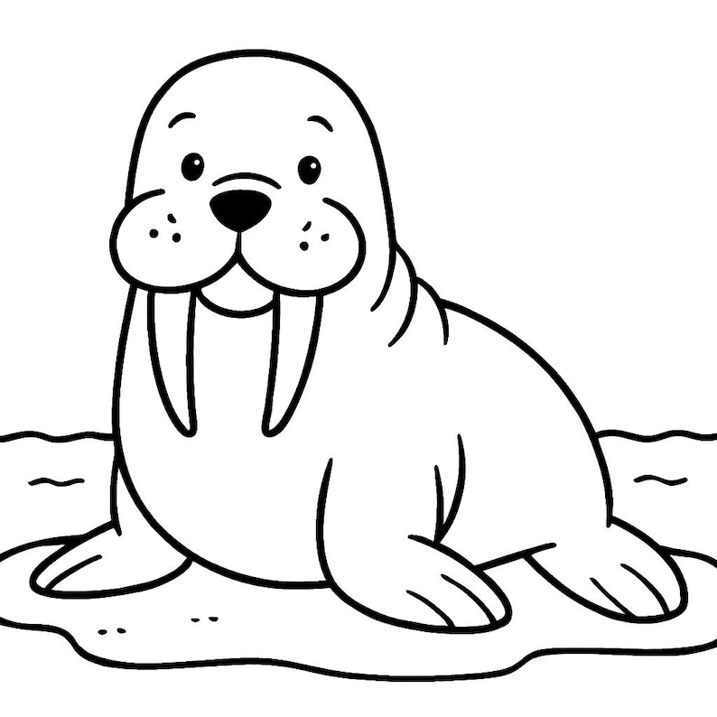 Children's Cute Animal Coloring Book - Etsy