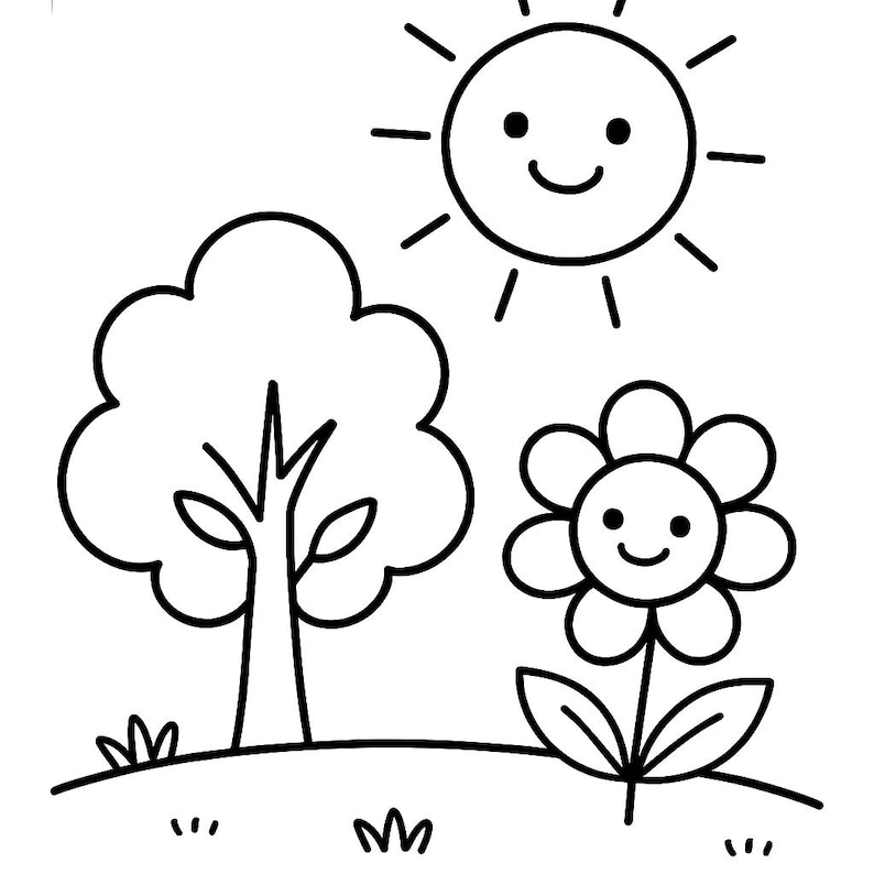 Children's Animal Coloring Book: Fun, Easy Illustrations for Kids Ages ...