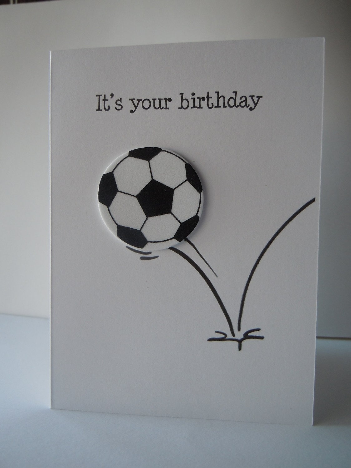 Soccer Ball Birthday Card Soccer Birthday Card Birthday Card - Etsy UK