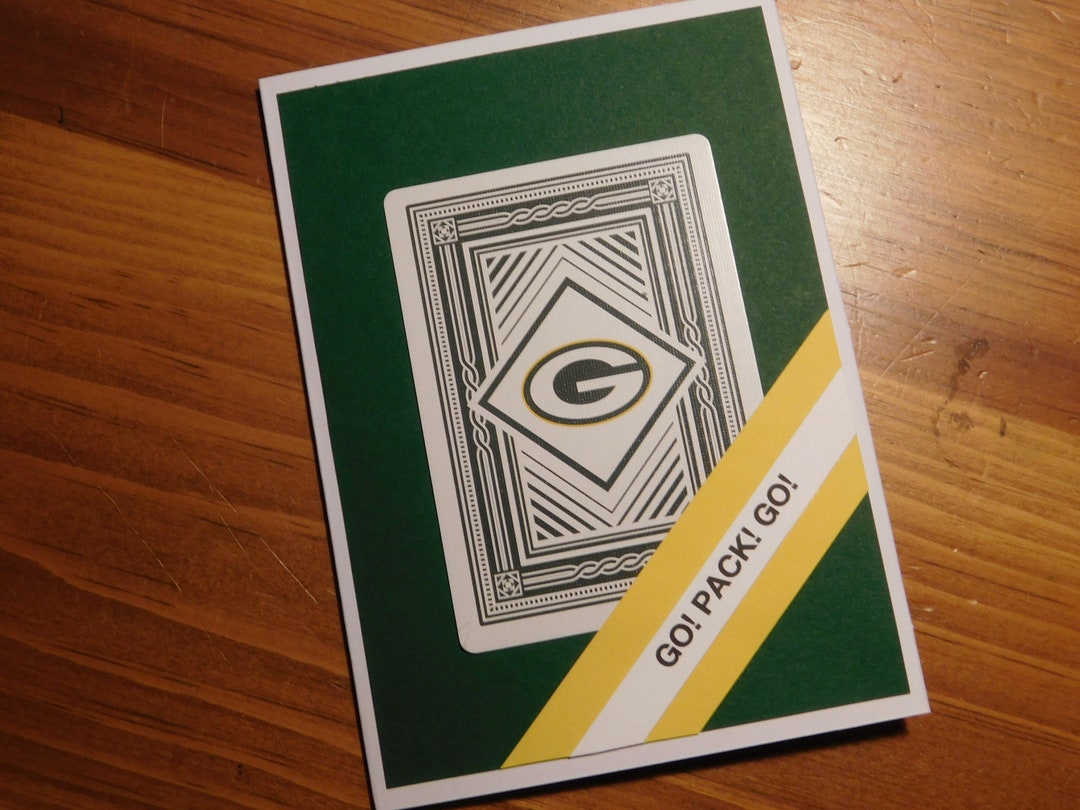Green Bay Packers Card, Football Card, Packers Birthday Card, Football ...
