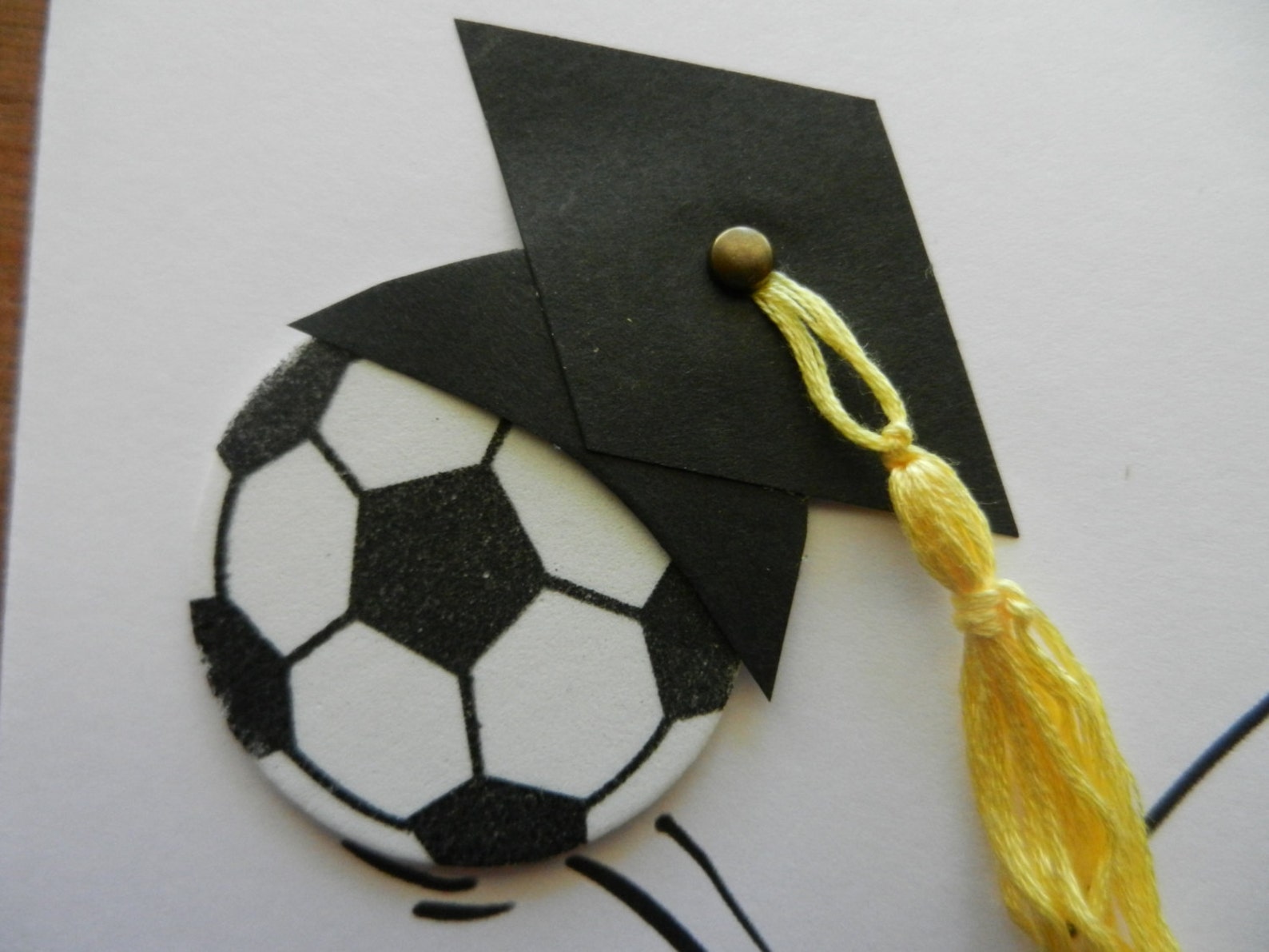 Handmade Sports Graduation Card: Soccer, Baseball, Basketball - Etsy