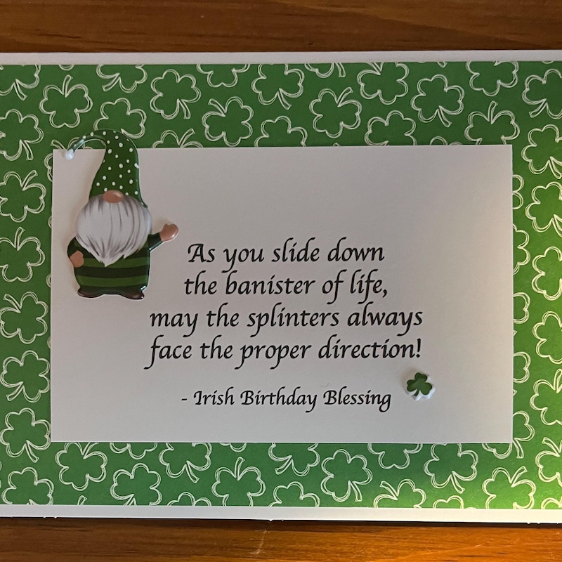 Birthday Card for Irish - Etsy