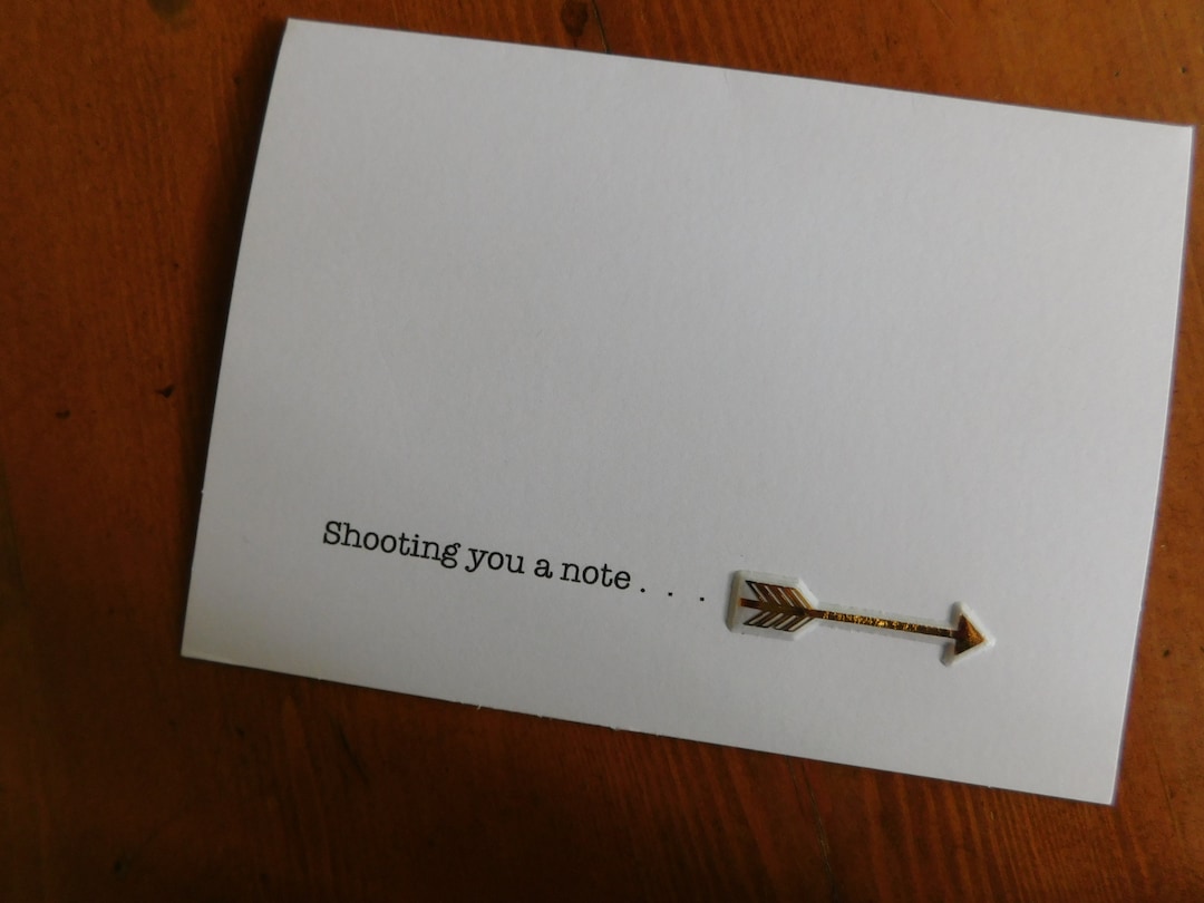Arrow Note Cards, Arrow Cards, Set of 8 Arrow Cards, Note Card Set ...