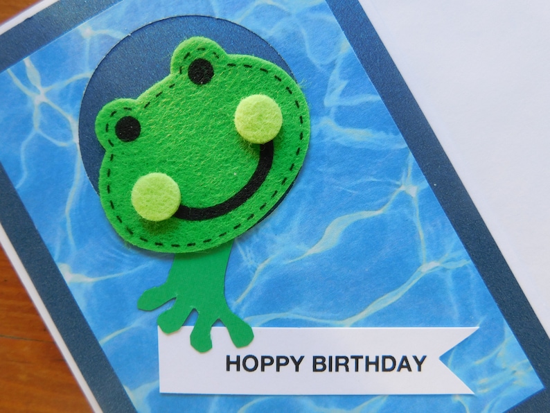 Frog Frog Birthday Card Frog Card Birthday Card Animal - Etsy
