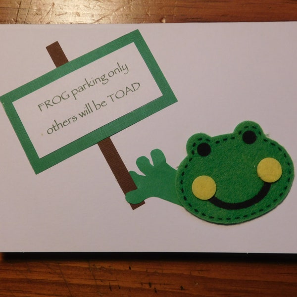 Frog Card - Etsy
