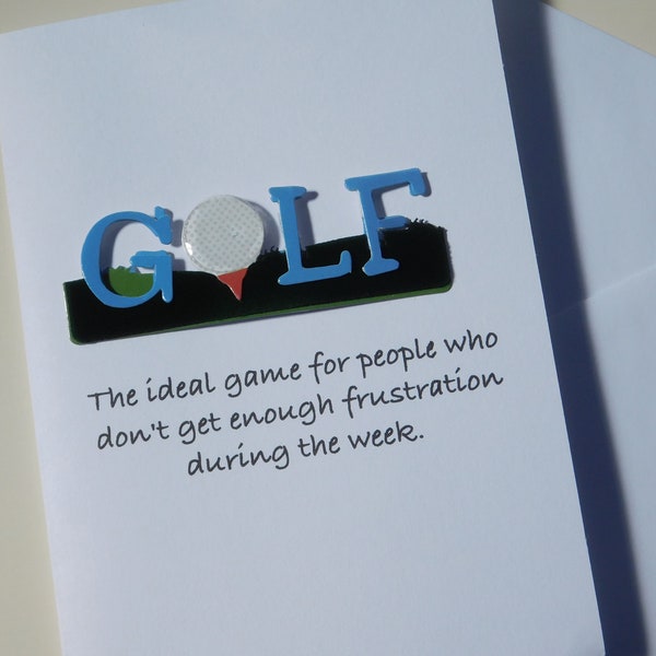 Golf Card - Etsy