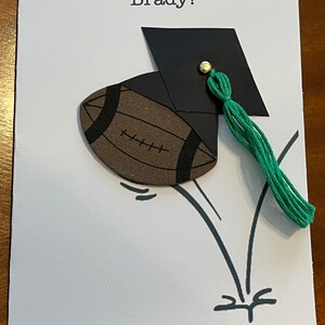Handmade Sports Graduation Card: Soccer, Baseball, Basketball - Etsy