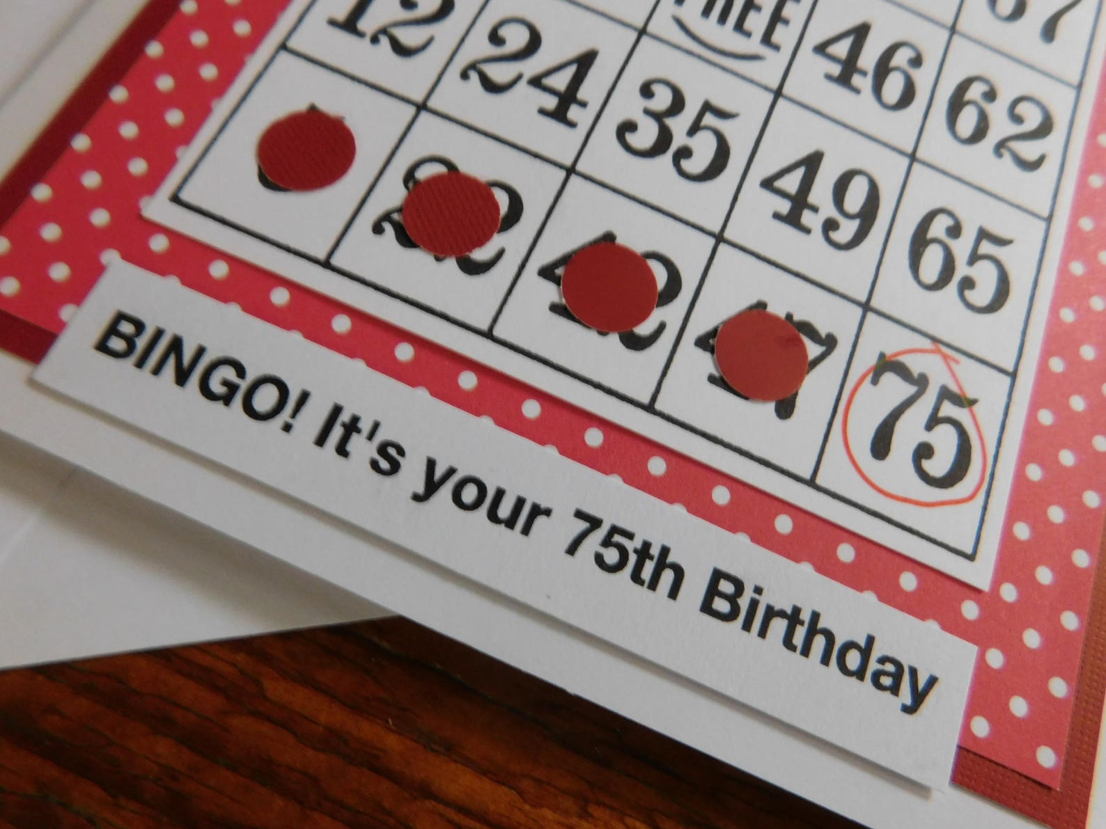 Bingo Birthday Card 70th Bingo Birthday Card 50th Bingo - Etsy