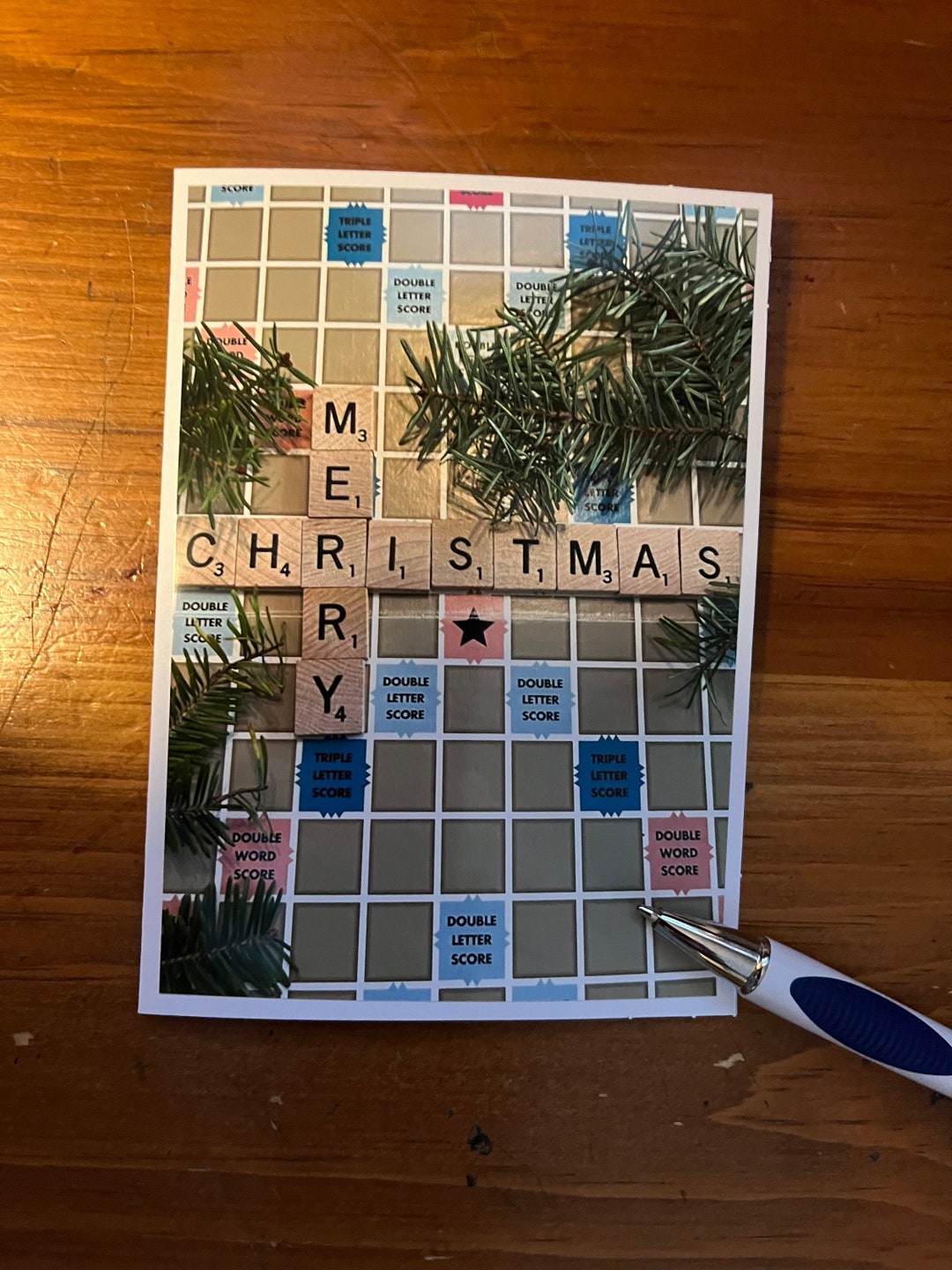 Scrabble Christmas Card, Words With Friends Christmas Card, Scrabble ...