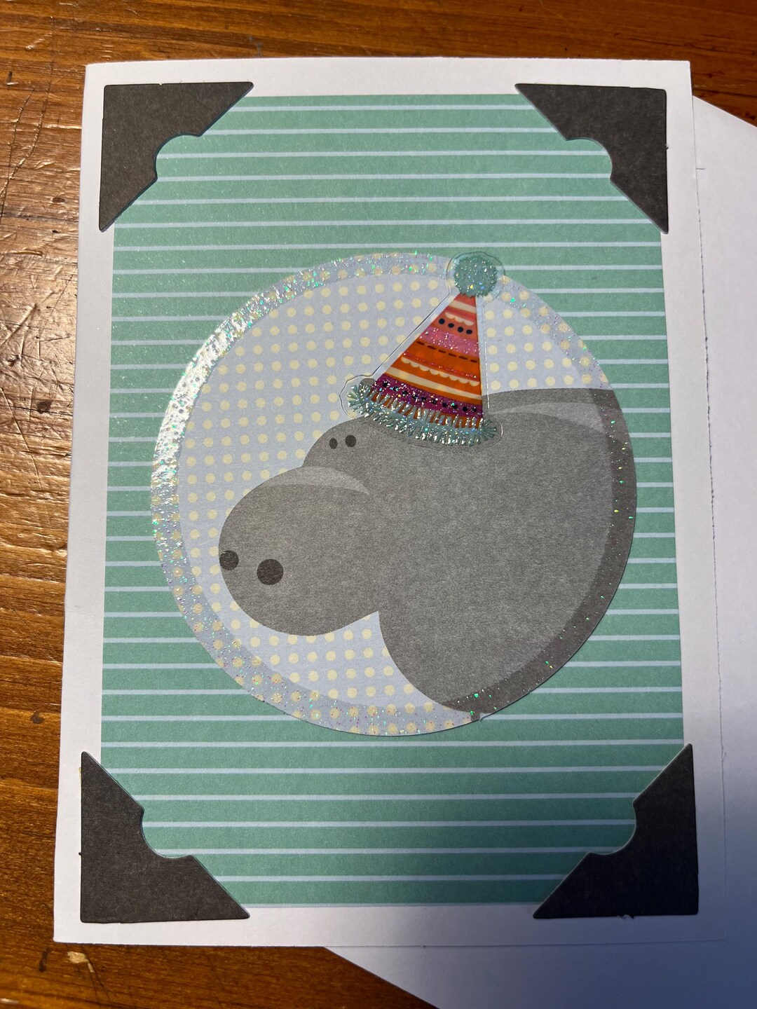 Child Birthday Card, Birthday Card, Hippo Birthday Card, Hippopotamus ...