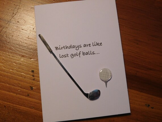 Golf Birthday Card Golf Greeting Card Golf Card Birthday - Etsy