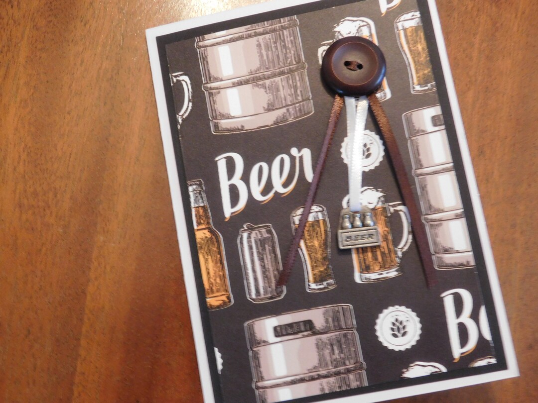 Beer Greeting Card, Beer Card, Beer Birthday Card, Card for Beer, Beer ...