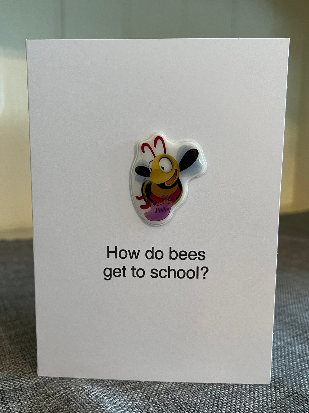 Bee Card, Birthday Bee Card, Bee Joke Card, Back to School Bee Card ...