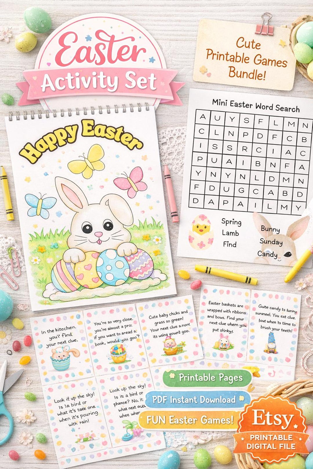 Easter Activity Printable Bundle - Etsy