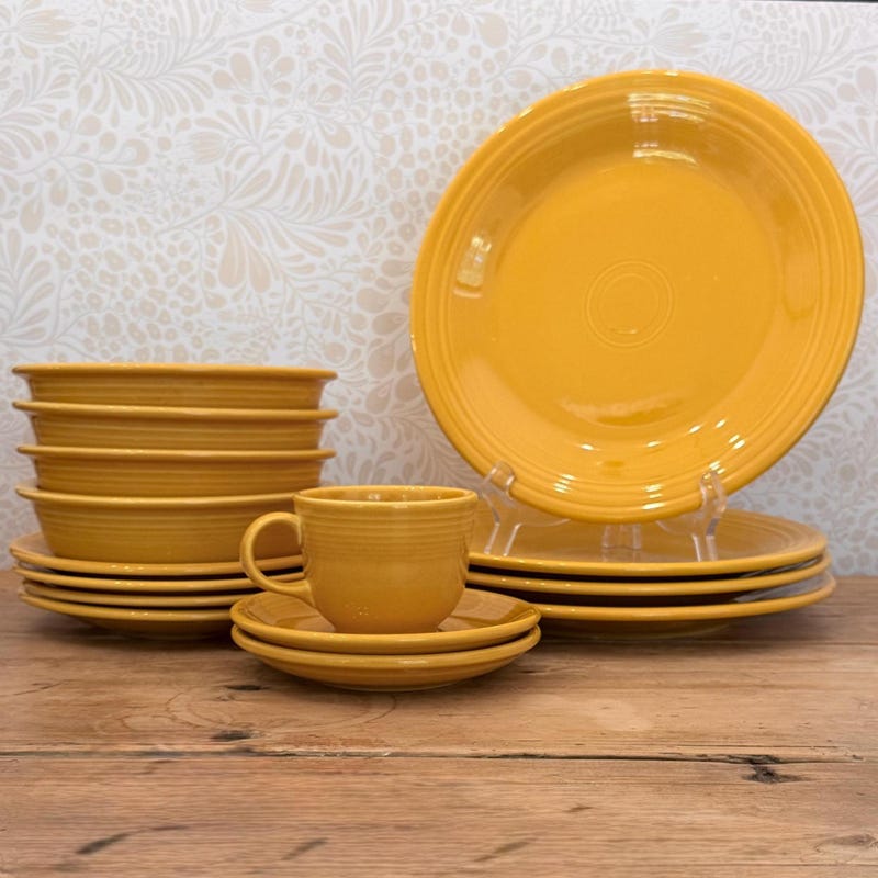 Vintage Marigold Cups - Etsy