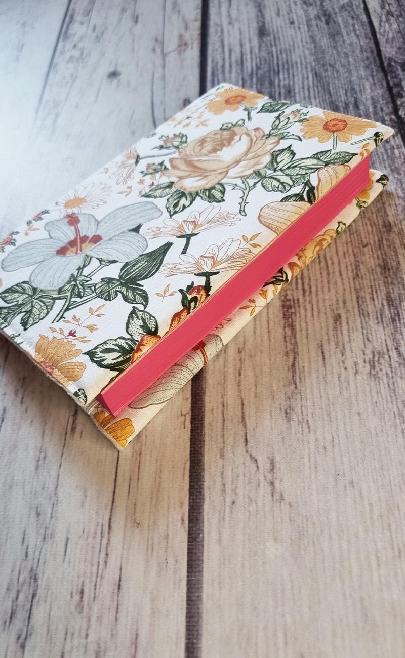 Fabric Book Cover | Adjustable Book Sleeve | Paperback Protector ...