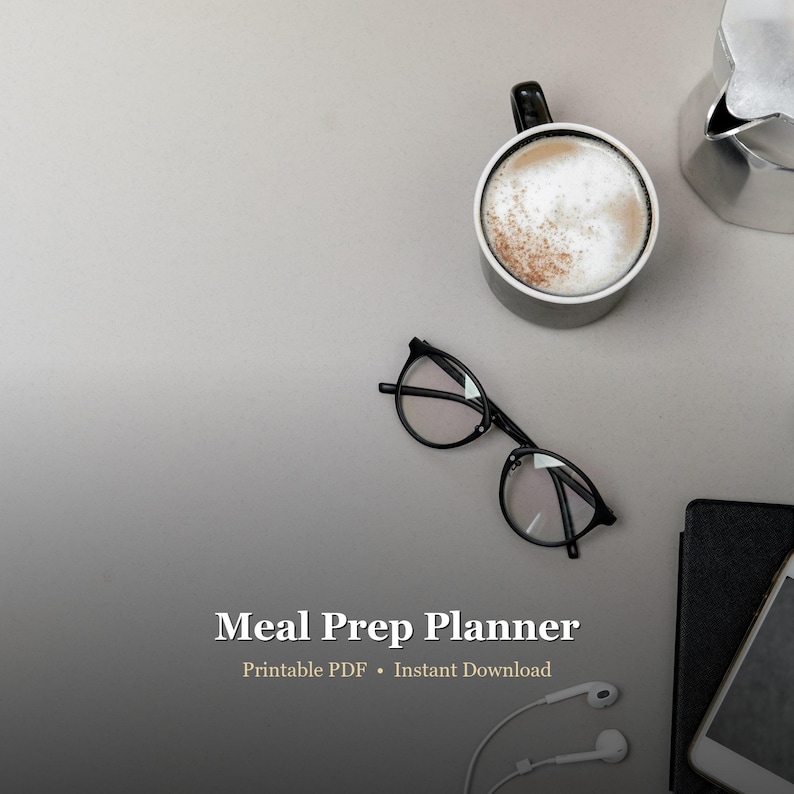 Meal Prep Planner Printable | Weekly Checklist (digital Download) - Etsy