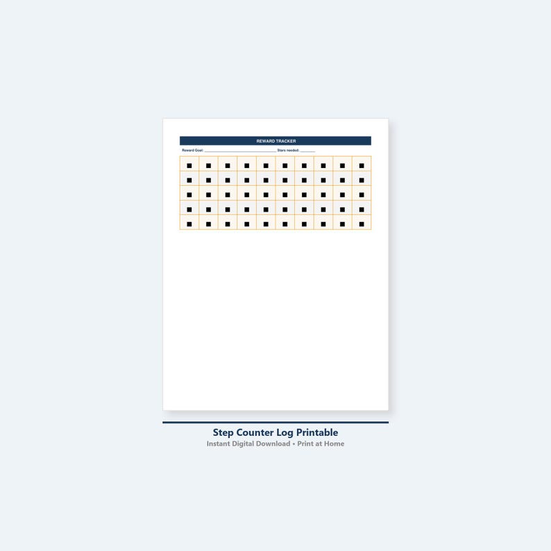 Kids Chore Chart | Weekly Responsibility Tracker (digital Download) - Etsy