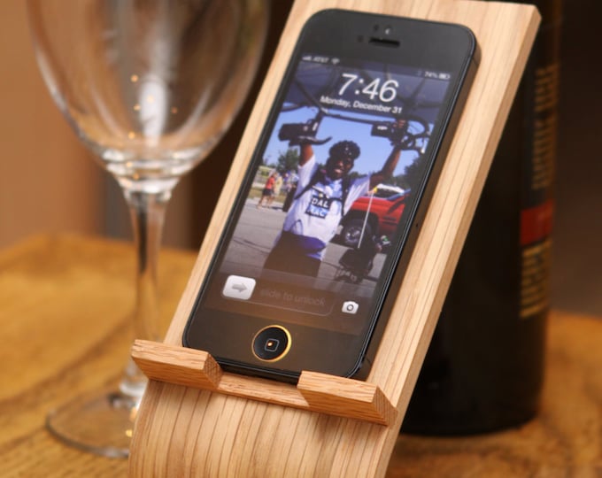 Oak Veneer Smartphone Desk Stand - Etsy