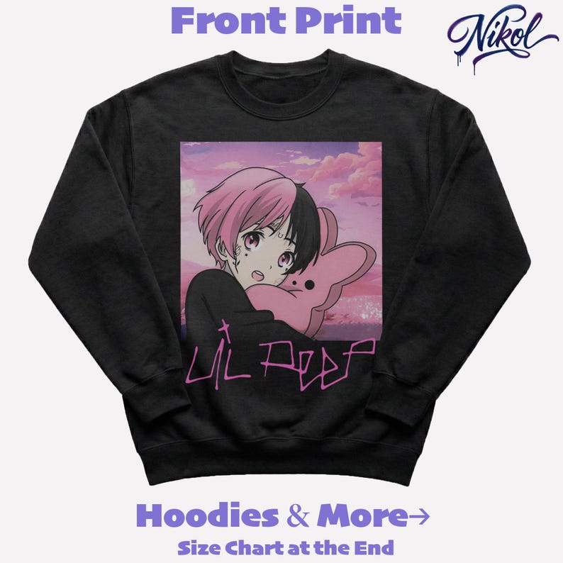 Lil Peep Gothboiclique Hoodie: Emo Rap Streetwear Apparel - Etsy