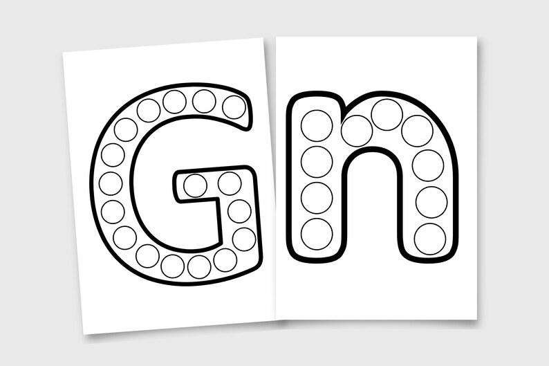 Alphabet Dot Marker Pages: Uppercase & Lowercase Activity (PDF) - Etsy