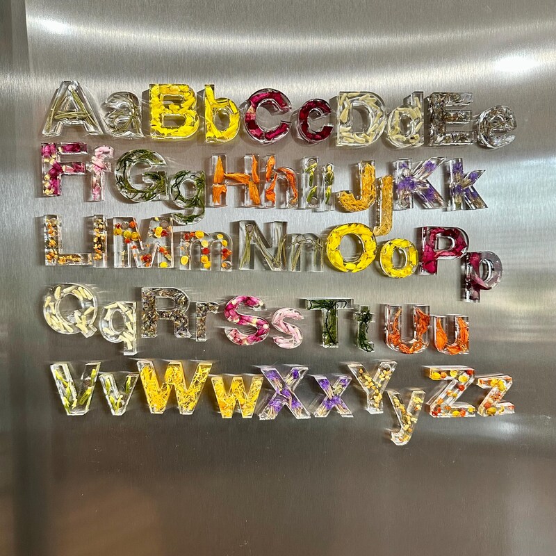 Alphabet Magnets - Etsy