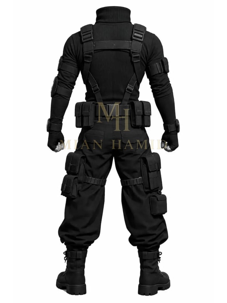 Black Tactical Combat Suit | Military Cosplay Outfit - Etsy Australia