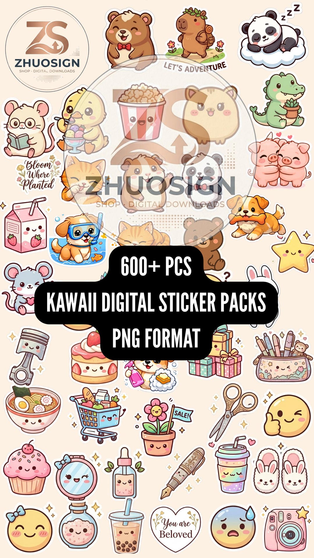 600+ Digital Sticker Bundle PNG, Planner Stickers for Goodnotes ...