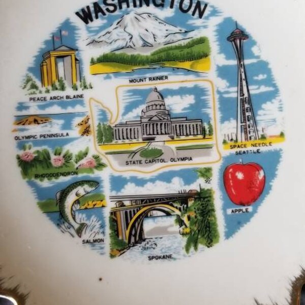Souvenir Washington State Plates - Etsy