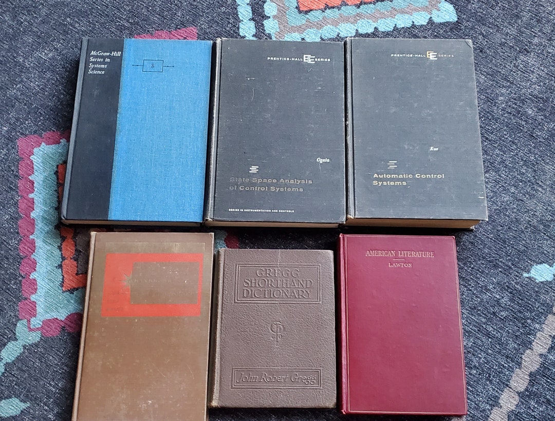 Vintage Textbooks Physics, Algebra, Control Systems Etc. - Etsy
