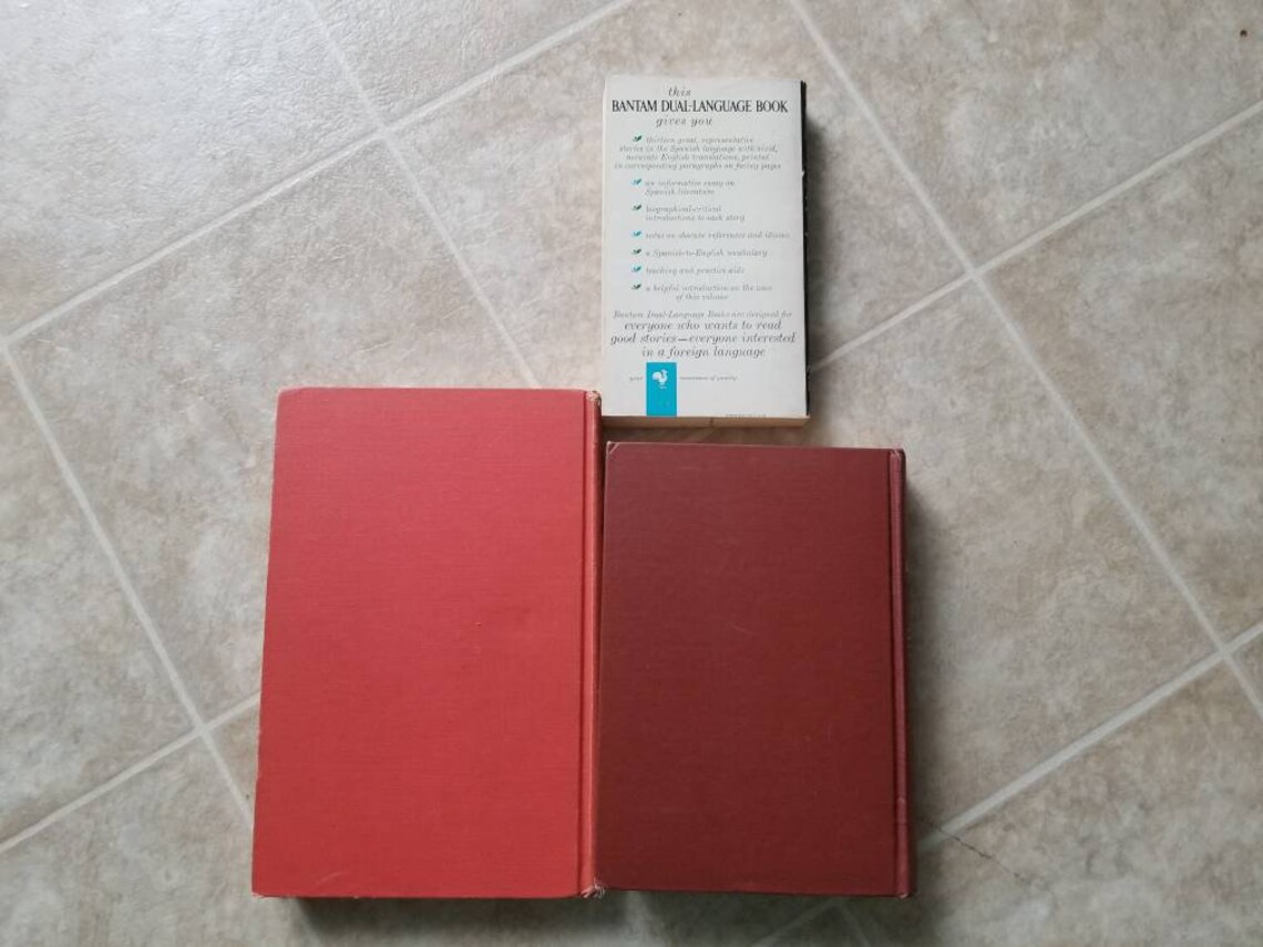 Set of 3 Vintage Spanish Books Dictionary Spanish Authors - Etsy