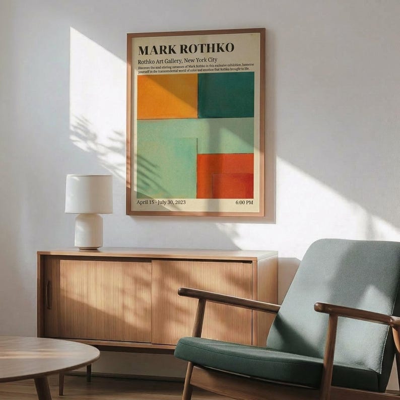 Mark Rothko Print, Abstract Art Print, Modern Wall Art, Rothko Poster ...