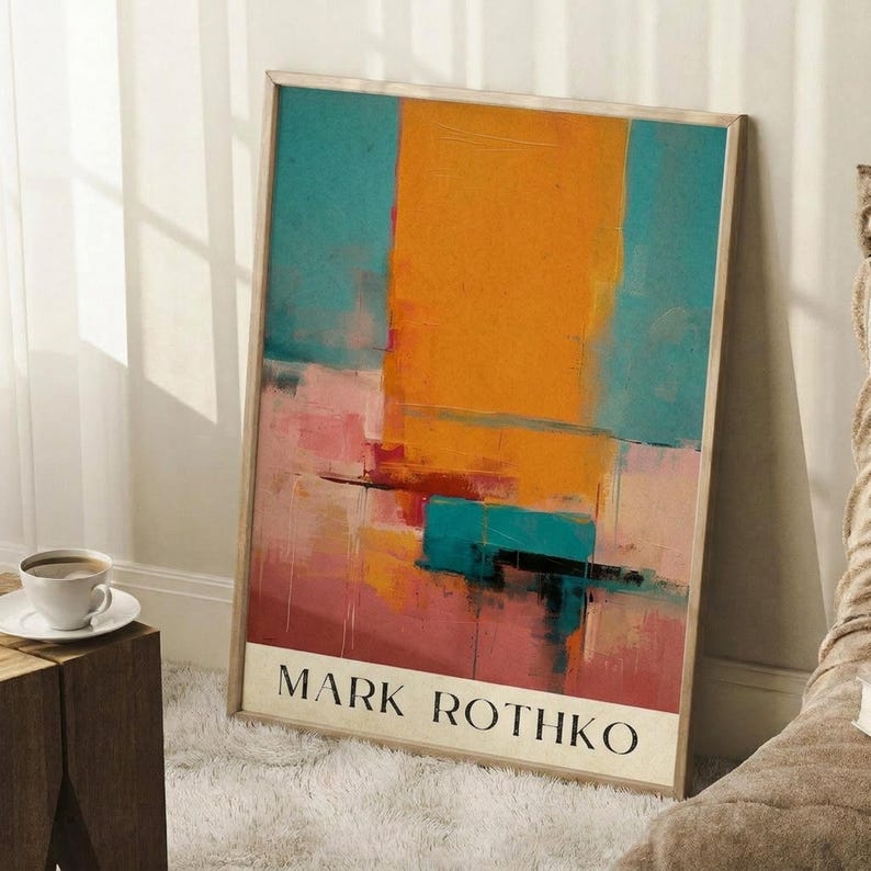 Mark Rothko Print, Abstract Wall Art, Modern Art Print, Rothko Poster ...