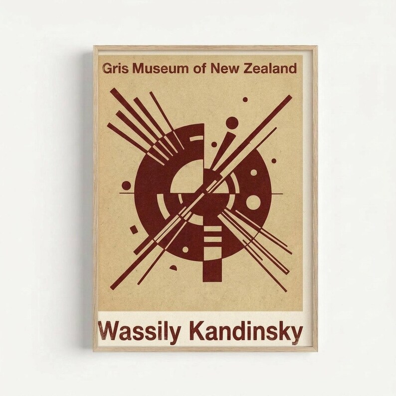 Wassily Kandinsky Print, Bauhaus Poster, Abstract Geometric Art, Mid ...
