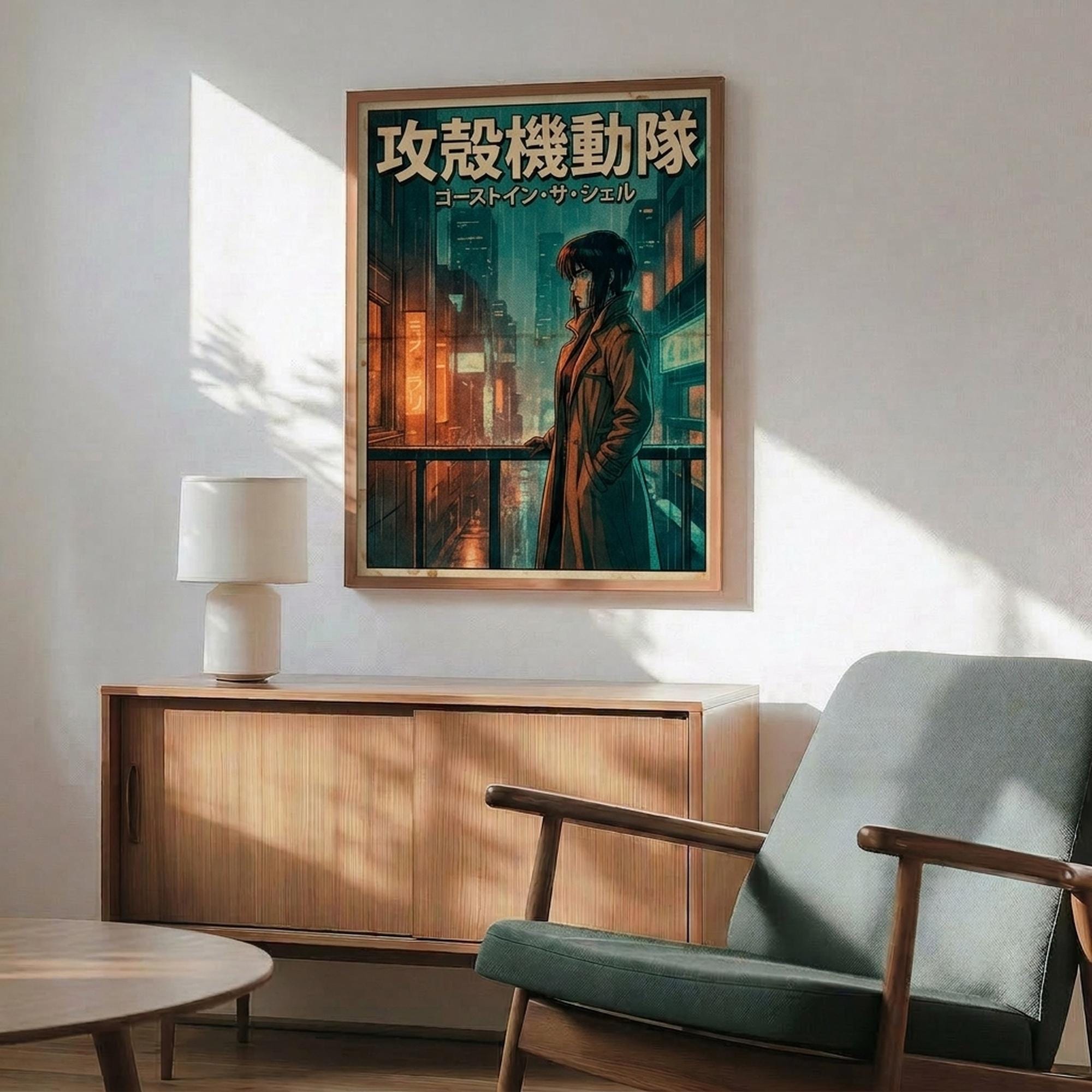 Ghost in the Shell, Motoko Kusanagi, Anime Poster, Home Decor, Wall Art ...