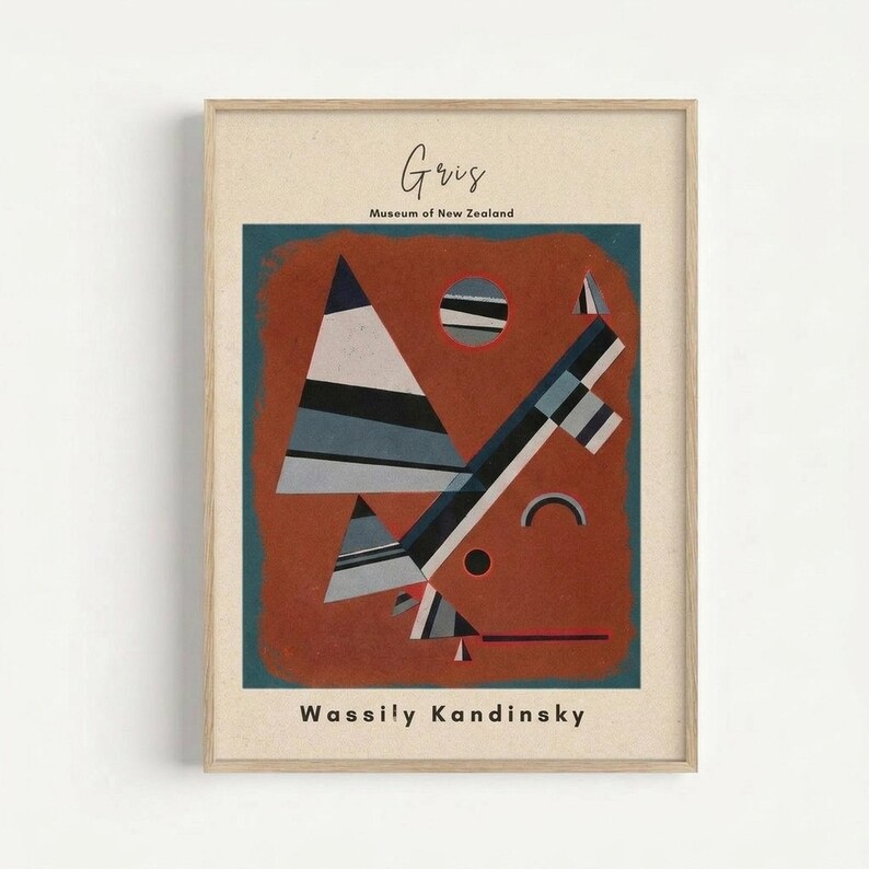Wassily Kandinsky Print, Bauhaus Poster, Geometric Abstract Art, Museum ...