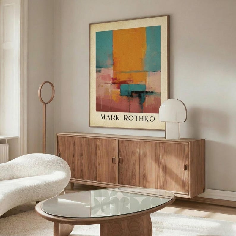 Mark Rothko Print, Abstract Wall Art, Modern Art Print, Rothko Poster ...