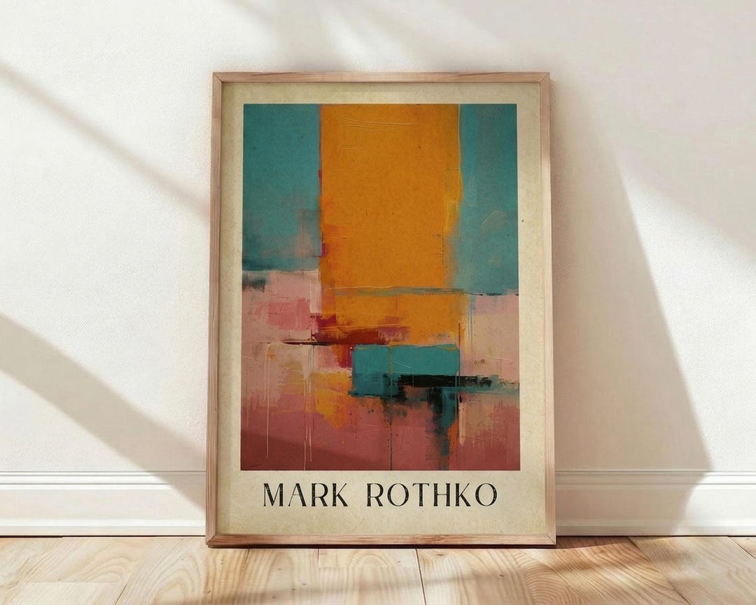 Mark Rothko Print, Abstract Wall Art, Modern Art Print, Rothko Poster ...