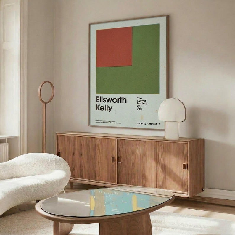 Ellsworth Kelly Exhibition Poster, Detroit Institute Art Print ...
