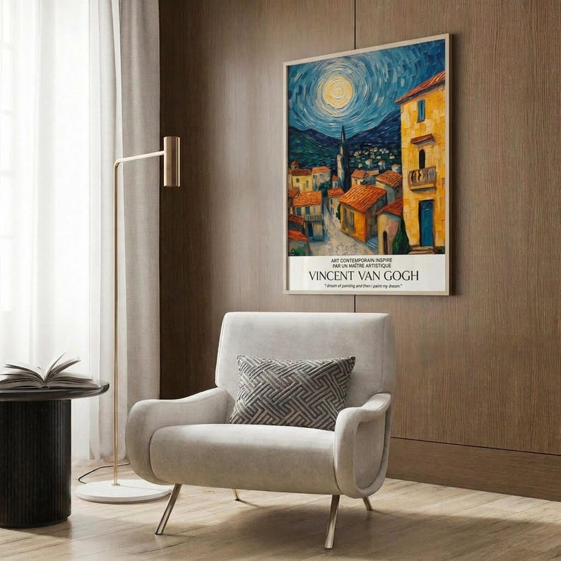 Vincent Van Gogh Starry Night Print, Home Decor, Wall Art, Famous ...