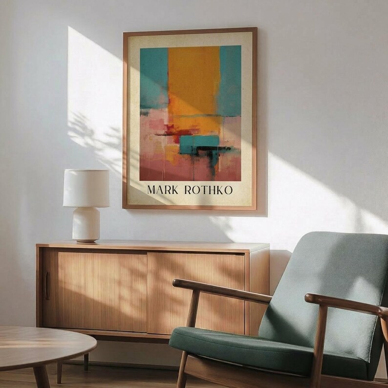 Mark Rothko Print, Abstract Wall Art, Modern Art Print, Rothko Poster ...
