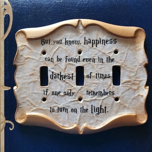 Turn on the Light Magic Decoupage Book Page Light Switch Cover - Etsy